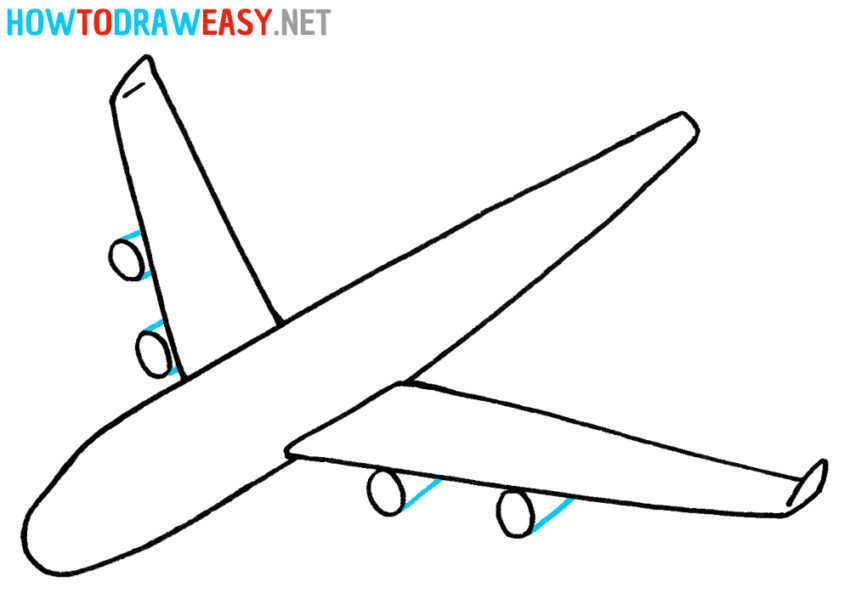 How to Draw a Plane - How to Draw Easy