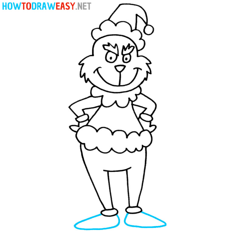 How to Draw the Grinch - How to Draw Easy