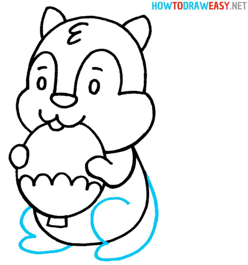 How to Draw a Squirrel Step by Step - How to Draw Easy