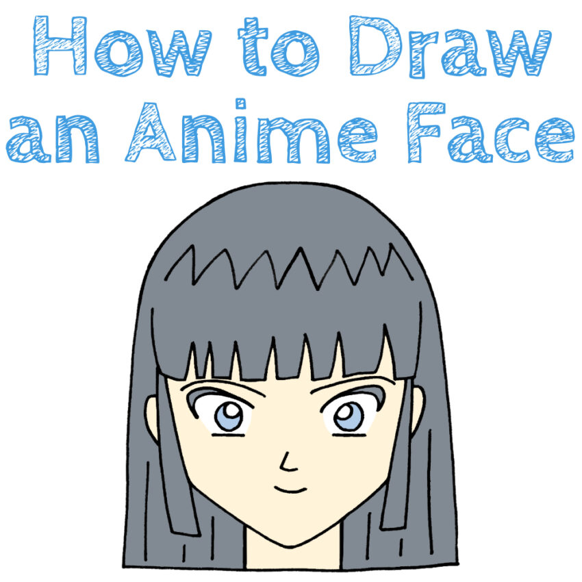 How to Draw an Anime Face - How to Draw Easy