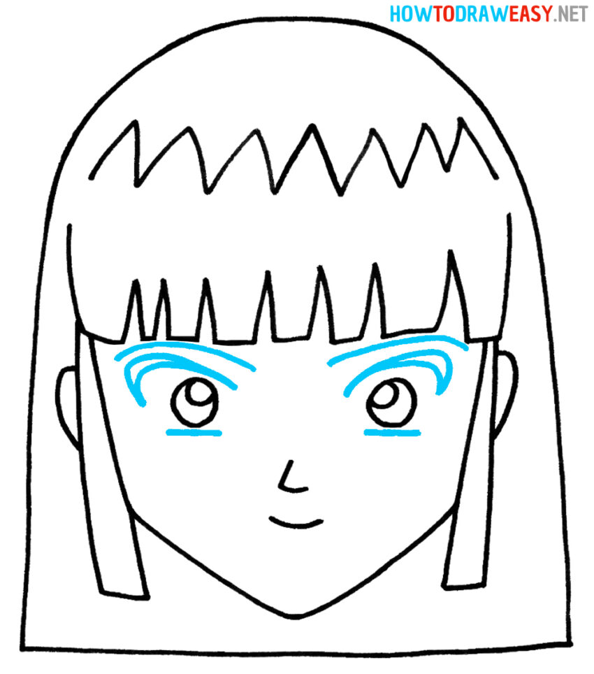 How to Draw an Anime Face - How to Draw Easy