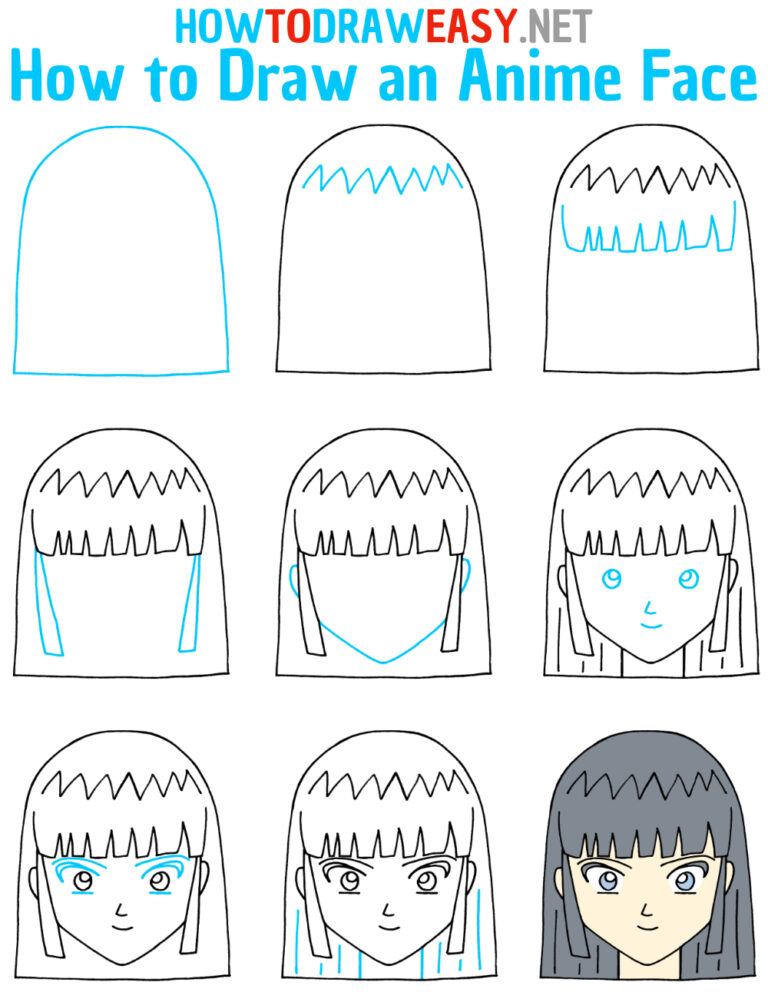 How To Draw An Anime Face How To Draw Easy