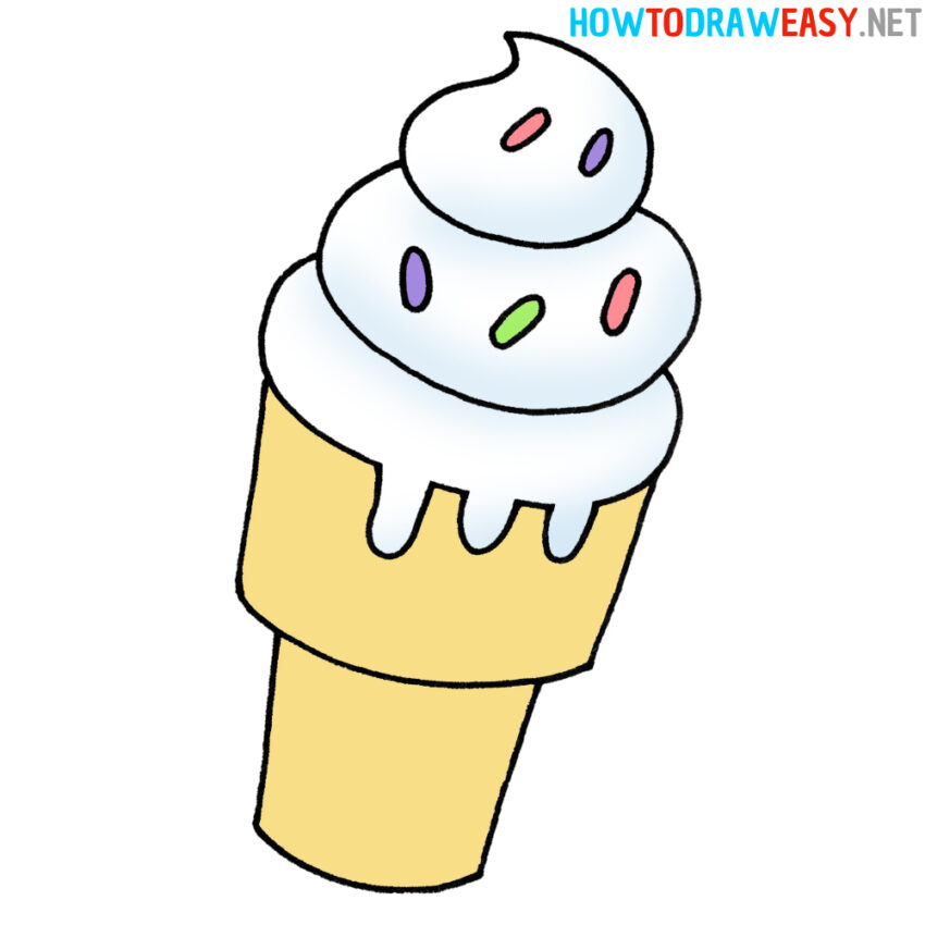 How to Draw Ice Cream - How to Draw Easy