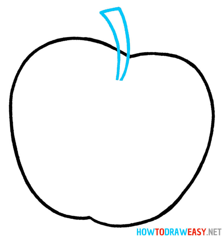 How to Draw an Apple - How to Draw Easy