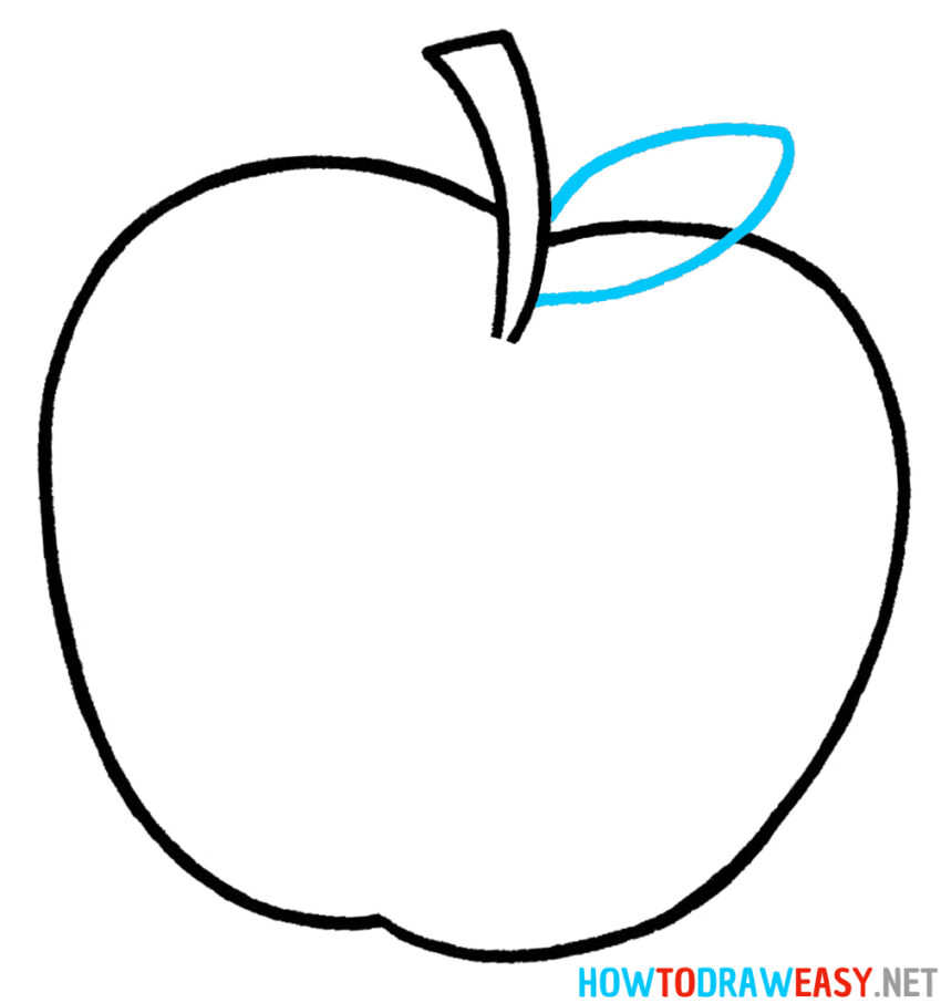 How to Draw an Apple - How to Draw Easy