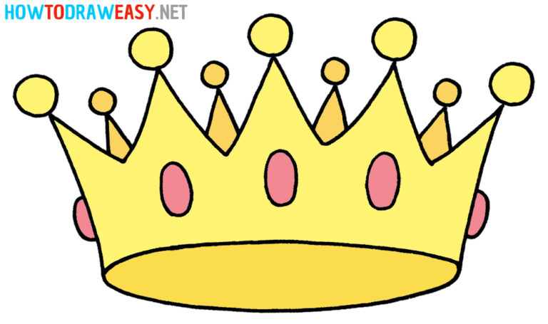 How to Draw a Crown - How to Draw Easy
