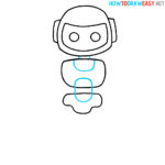How to Draw a Robot - How to Draw Easy