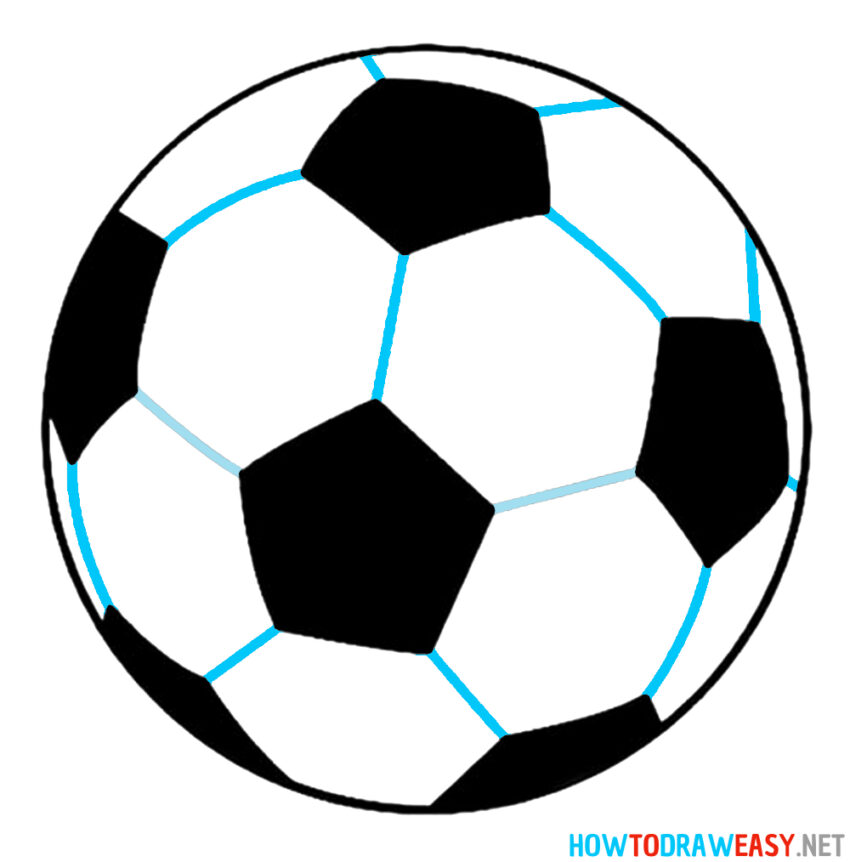How to Draw a Soccer Ball - How to Draw Easy