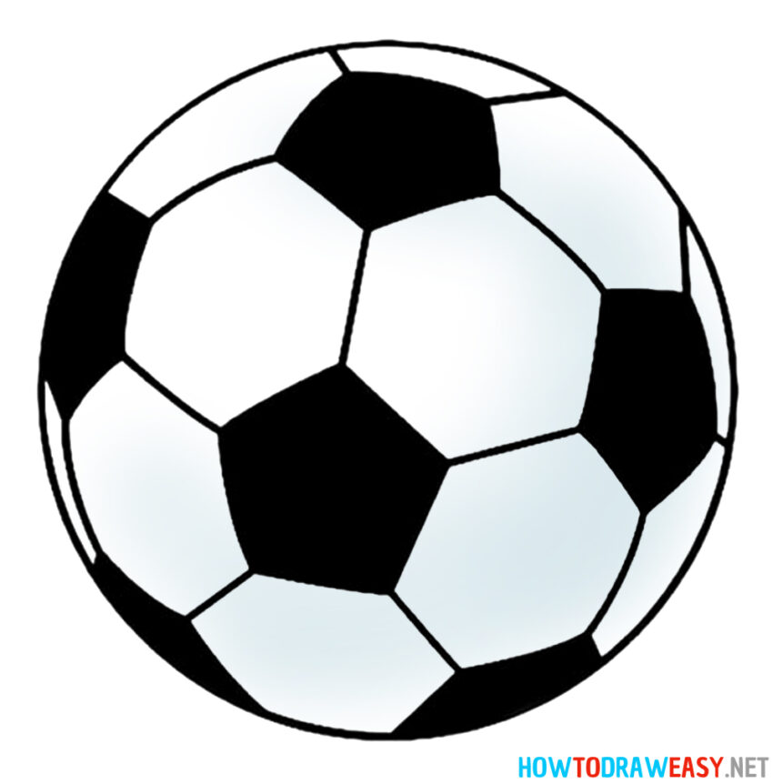 How to Draw a Soccer Ball - How to Draw Easy