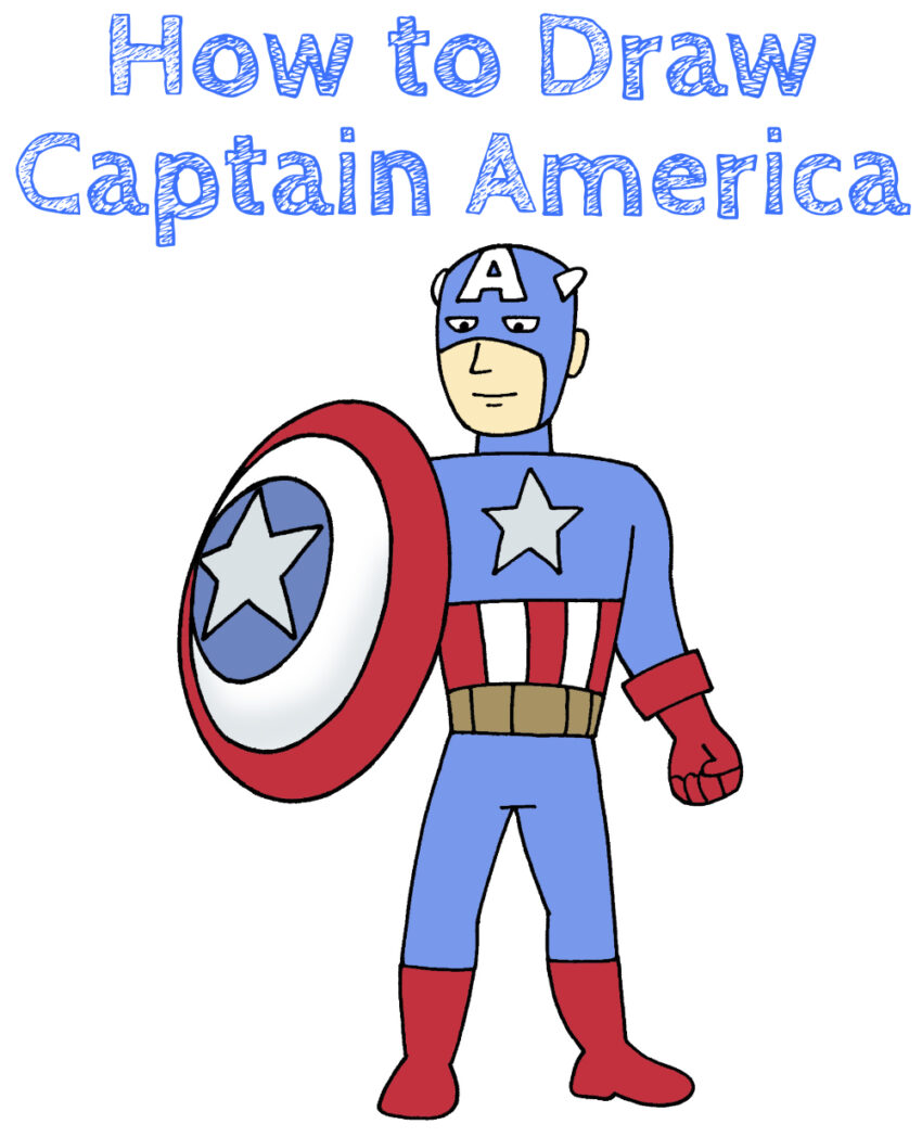 How to Draw Captain America - How to Draw Easy