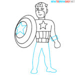 How to Draw Captain America - How to Draw Easy