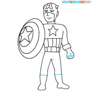 How to Draw Captain America - How to Draw Easy