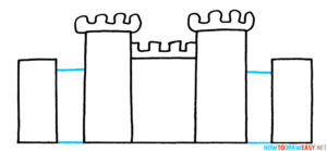 How to Draw a Castle - How to Draw Easy
