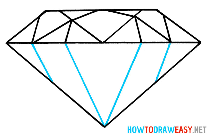 How to Draw a Diamond - How to Draw Easy