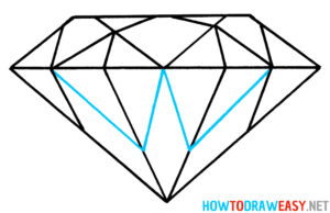 How to Draw a Diamond - How to Draw Easy