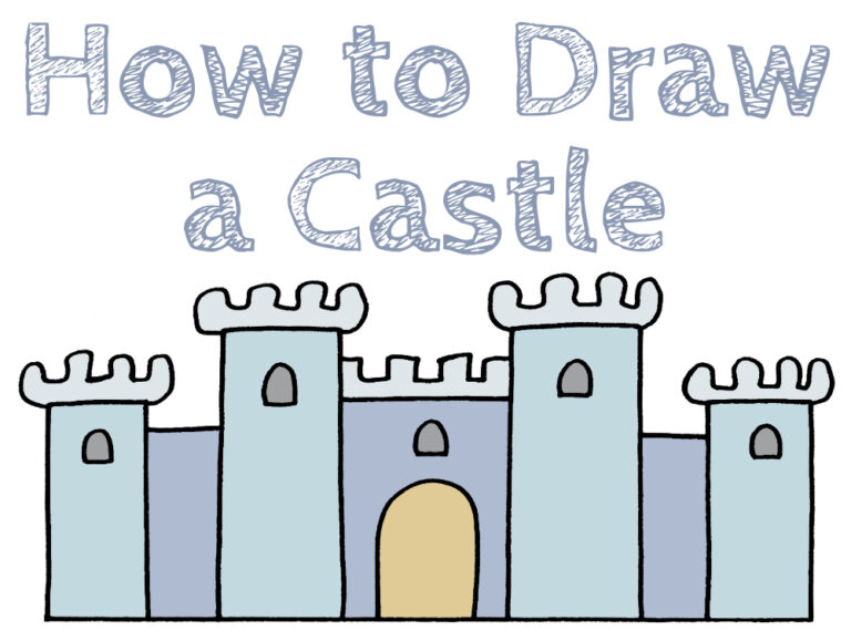 How to Draw a Castle - How to Draw Easy