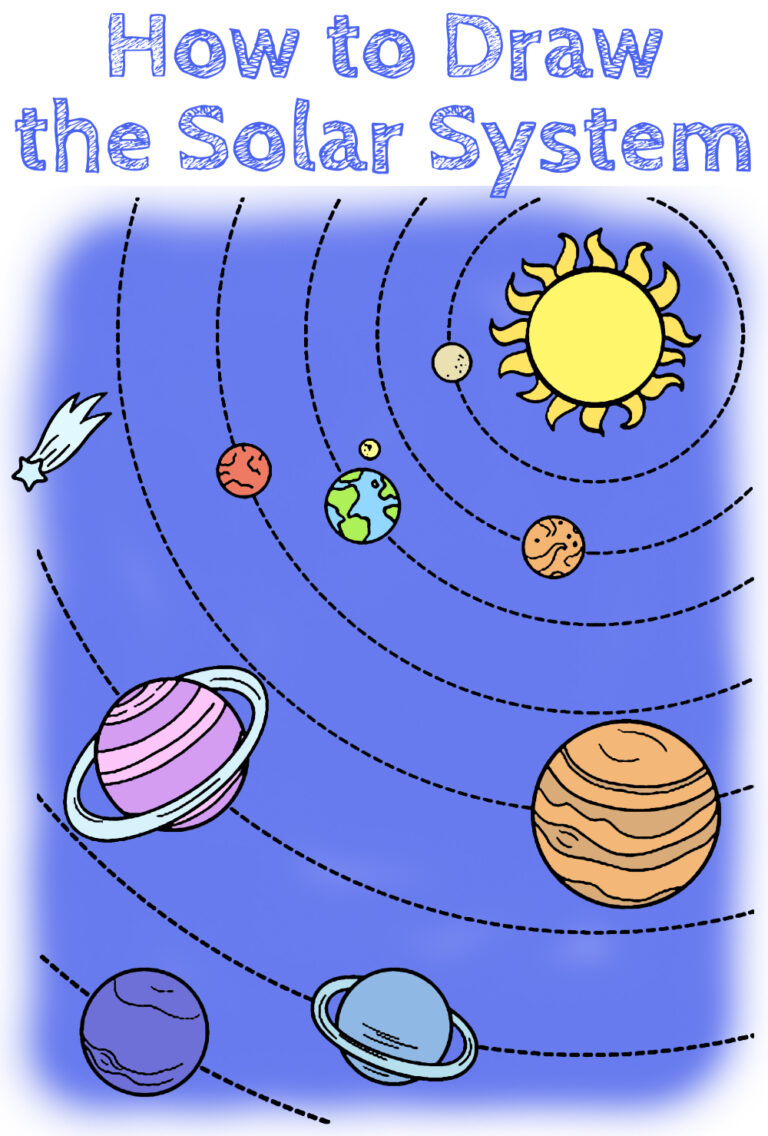 How to Draw the Solar System - How to Draw Easy