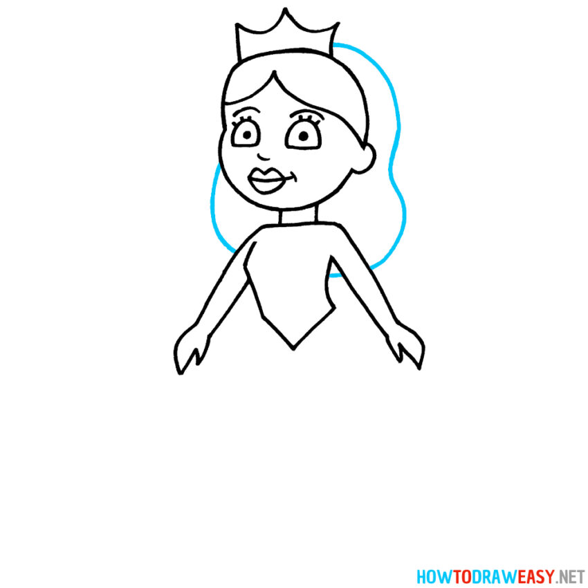 How to Draw a Princess - How to Draw Easy