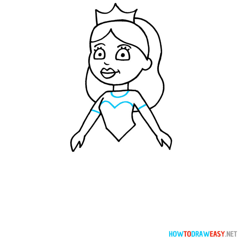 How to Draw a Princess - How to Draw Easy