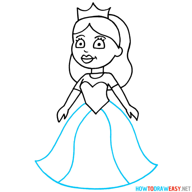 How to Draw a Princess - How to Draw Easy