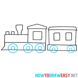 How to Draw a Train - How to Draw Easy