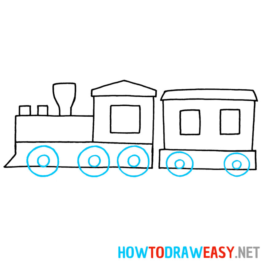 How to Draw a Train - How to Draw Easy