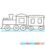 How to Draw a Train - How to Draw Easy