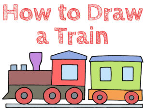 How to Draw a Train - How to Draw Easy