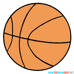 How to Draw a Basketball Step by Step - How to Draw Easy