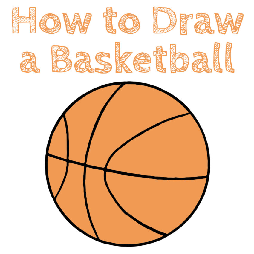 How to Draw a Basketball Step by Step - How to Draw Easy