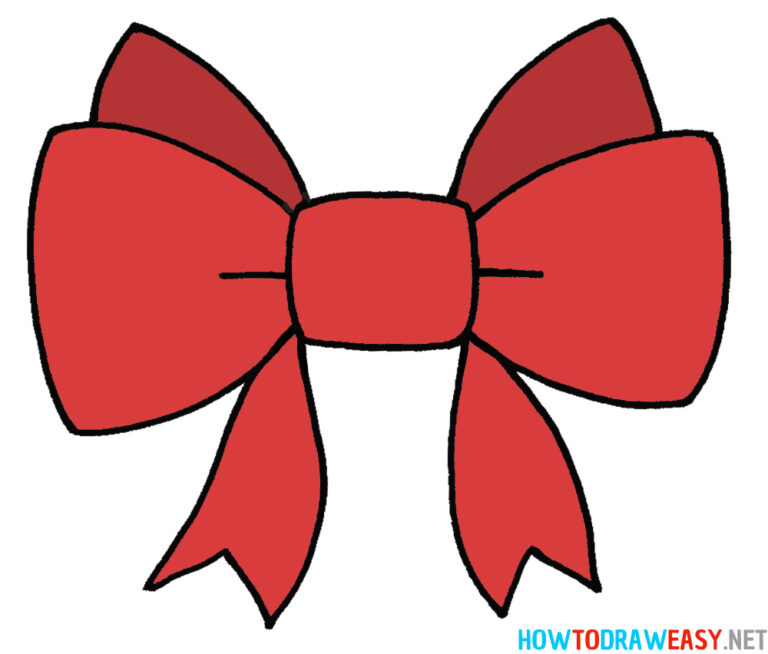 How to Draw a Bow - How to Draw Easy