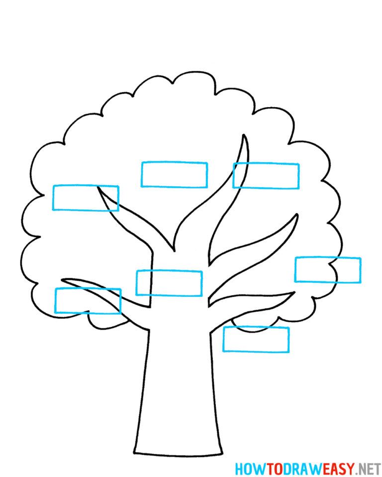How to Draw a Family Tree - How to Draw Easy