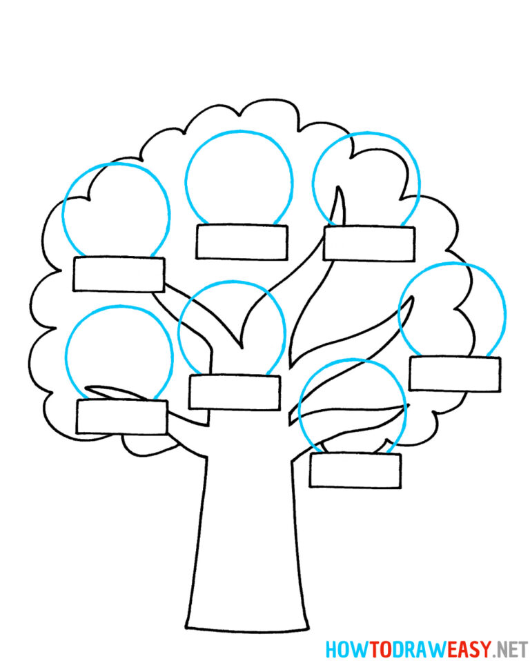 How to Draw a Family Tree - How to Draw Easy