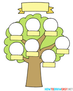 How to Draw a Family Tree - How to Draw Easy