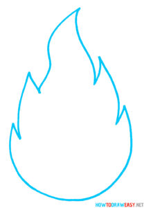 How to Draw Flames - How to Draw Easy