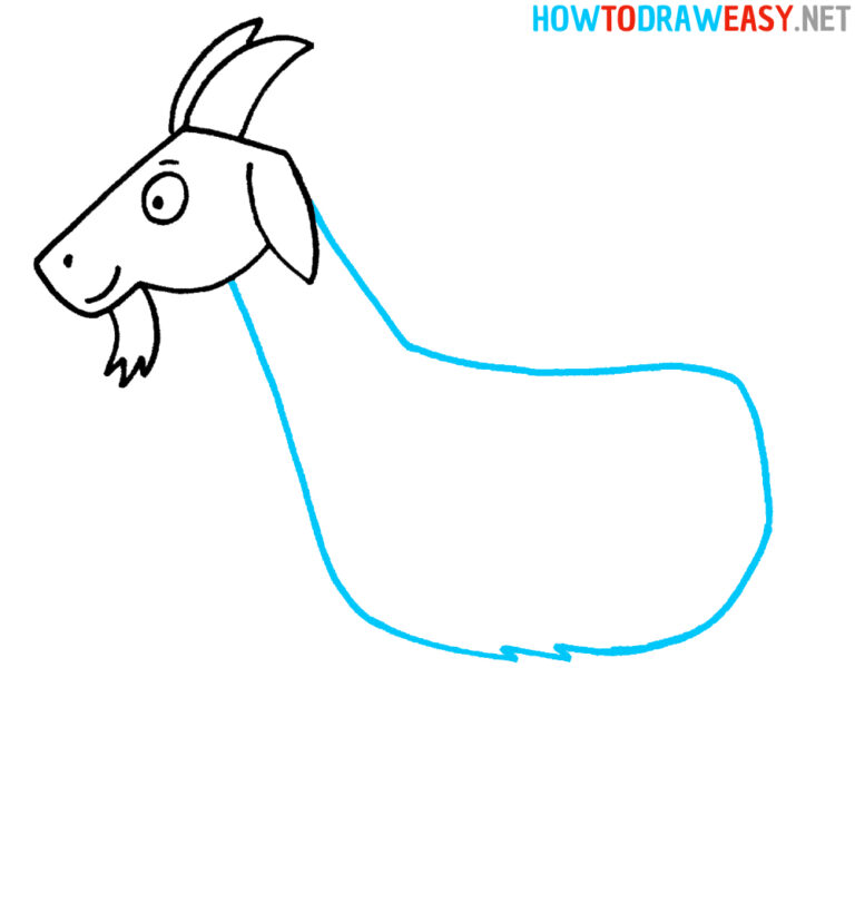 How to Draw a Goat - How to Draw Easy