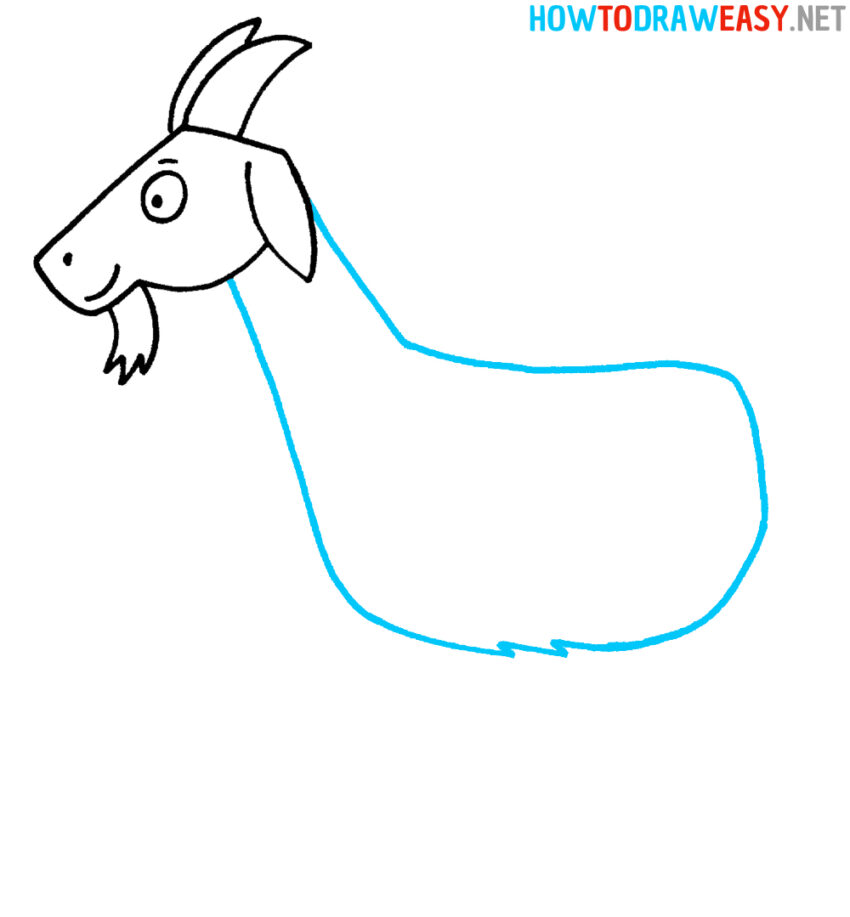 How to Draw a Goat - How to Draw Easy