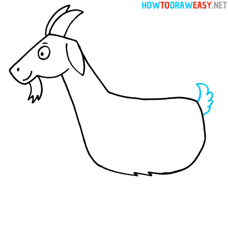 How to Draw a Goat - How to Draw Easy