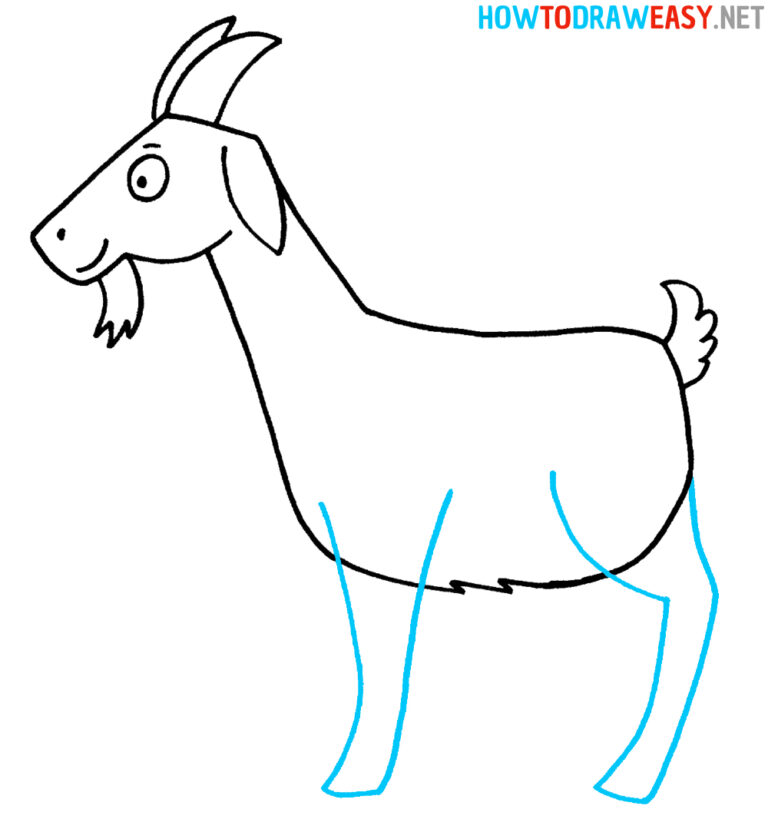 How to Draw a Goat - How to Draw Easy