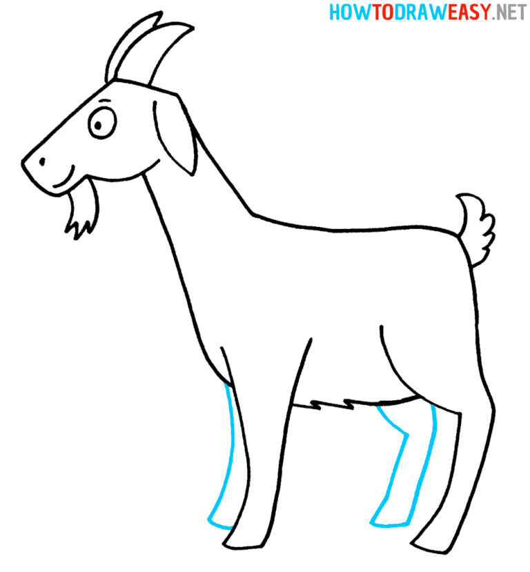 How to Draw a Goat - How to Draw Easy