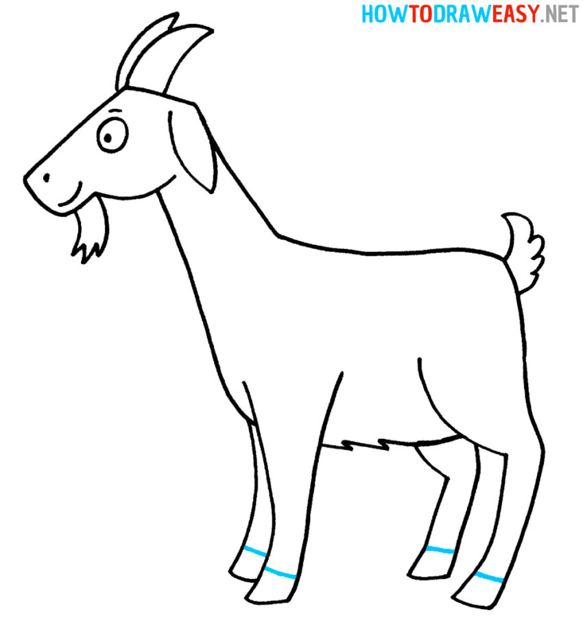 How to Draw a Goat - How to Draw Easy