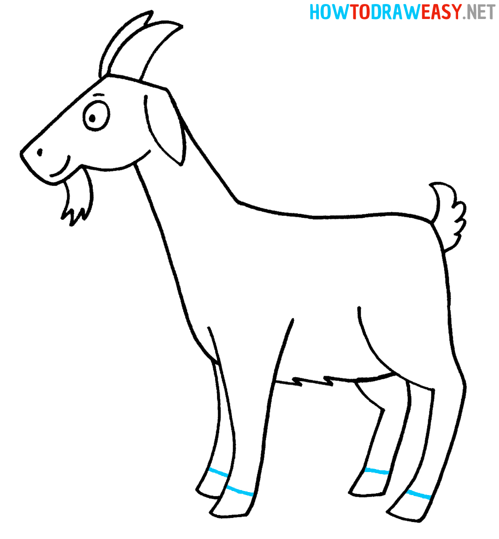 How To Draw A Goat How To Draw Easy