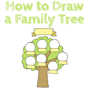 How to Draw a Family Tree - How to Draw Easy