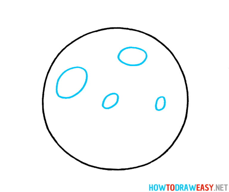 How to Draw the Moon - How to Draw Easy