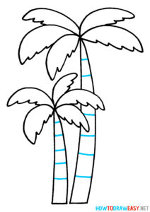 How to Draw a Palm Tree - How to Draw Easy