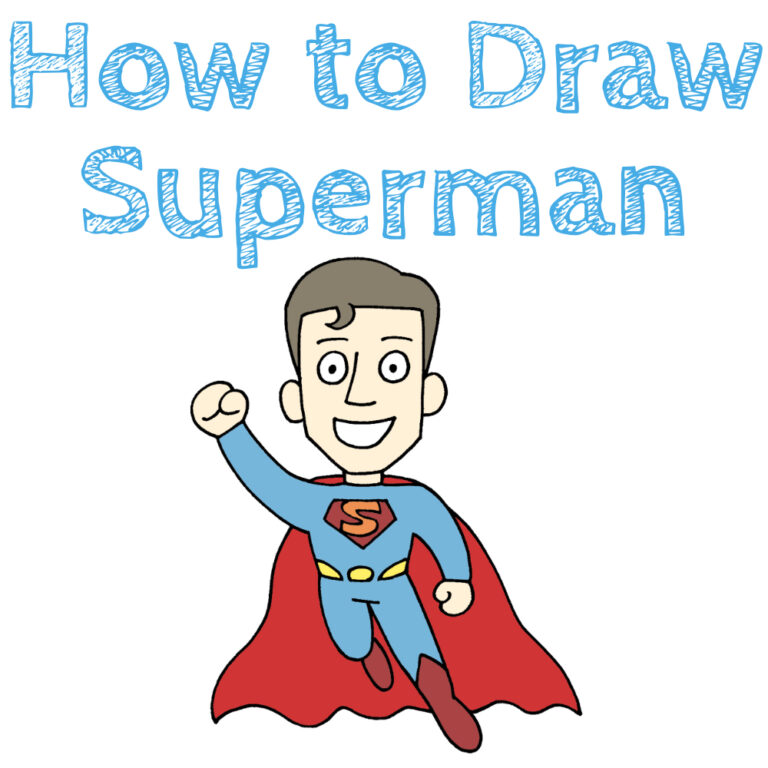 How to Draw Superman Easy - How to Draw Easy