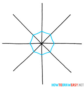 How to Draw a Spider Web - How to Draw Easy