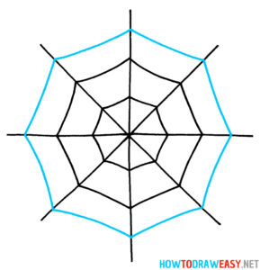 How to Draw a Spider Web - How to Draw Easy