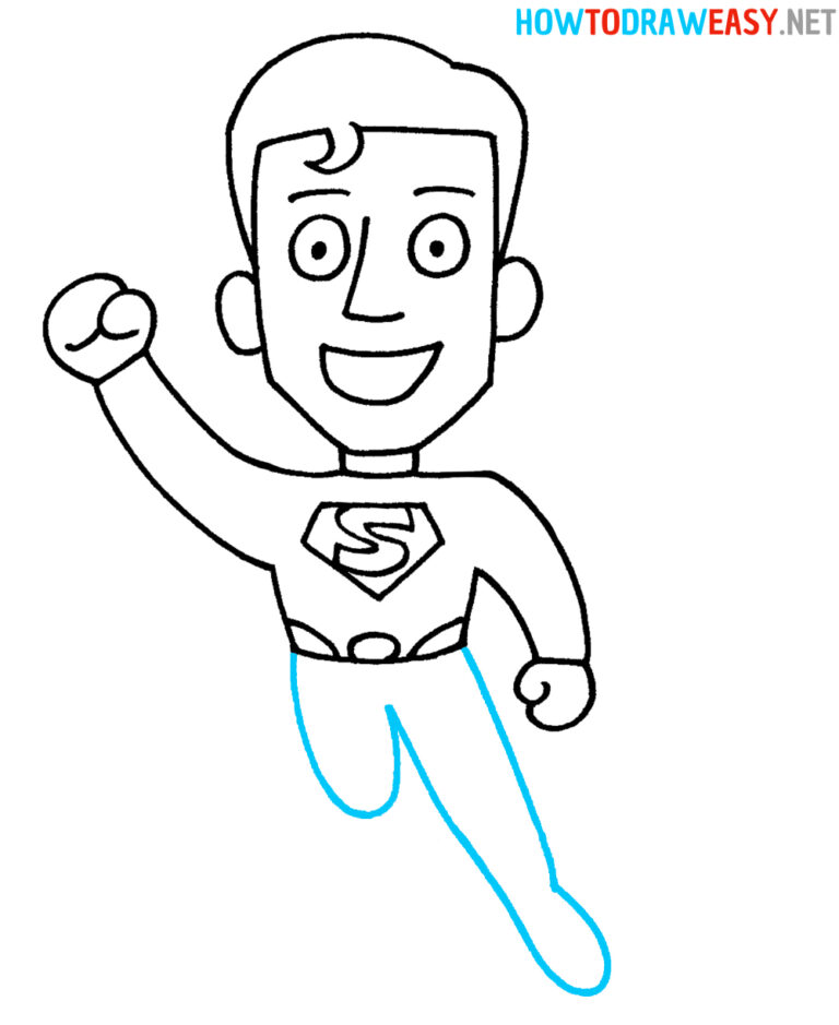 How to Draw Superman Easy - How to Draw Easy