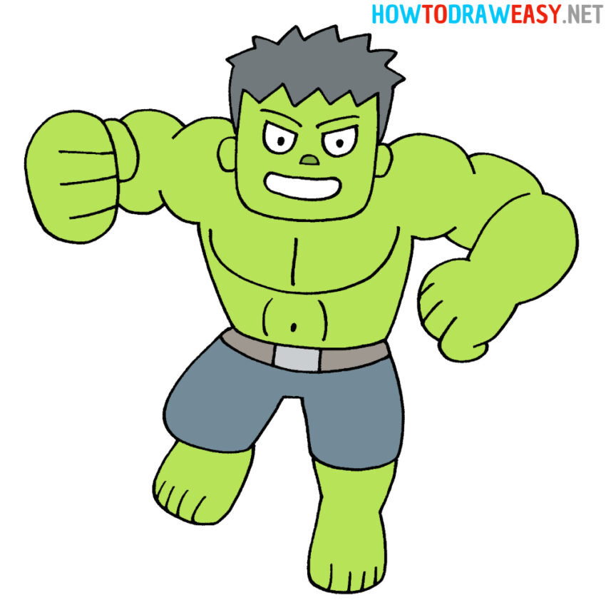 How to Draw the Hulk - How to Draw Easy